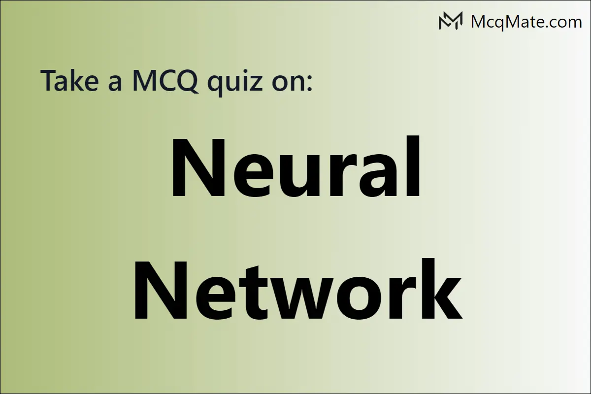 Neural Network online practice test